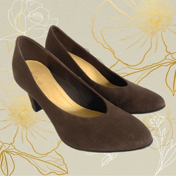 Nurture by Lamaze | Shoes | Nurture Brown Slip On High Heel Pump | Poshmark